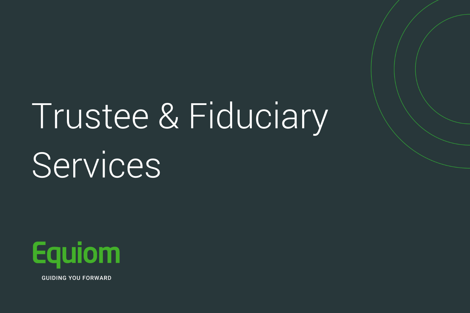 Trustee & Fiduciary Services | Equiom | Equiom